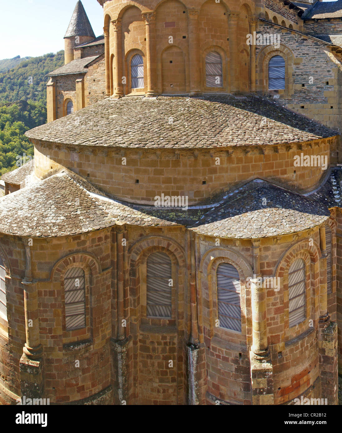 Exterior chapels and turrets from the 13th century, Abbey Church of St ...