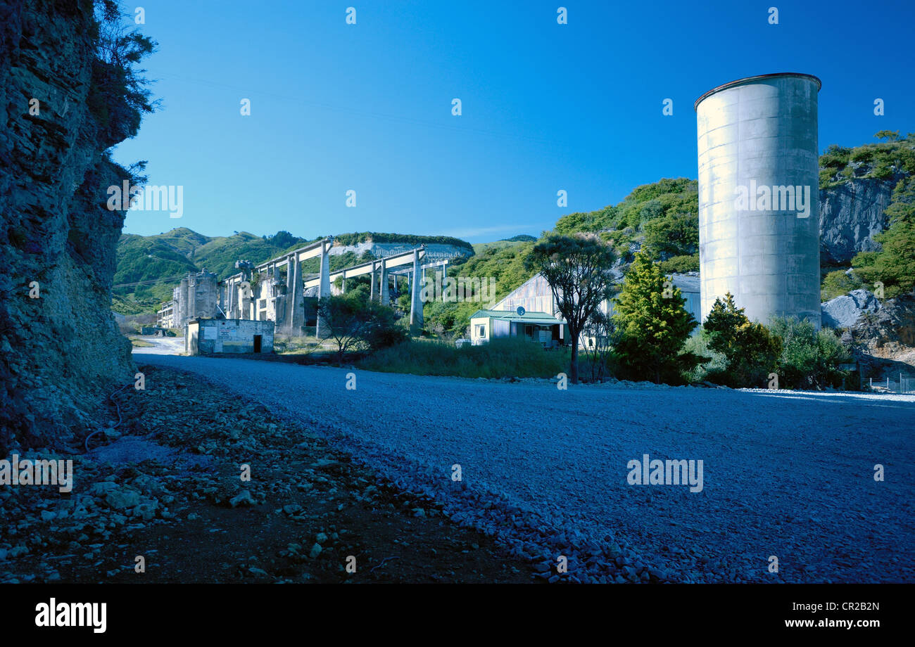Cement works at Tarakohe, New Zealand Stock Photo - Alamy