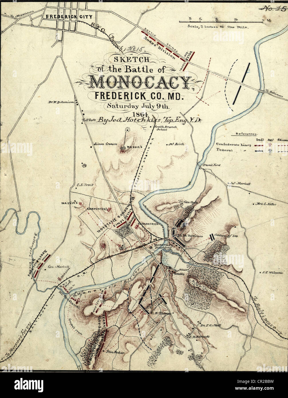 Civil war battle maps hi-res stock photography and images - Alamy