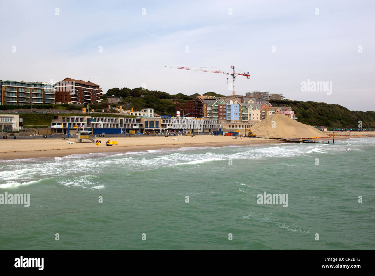 Seafront with Construction Stock Photo - Alamy