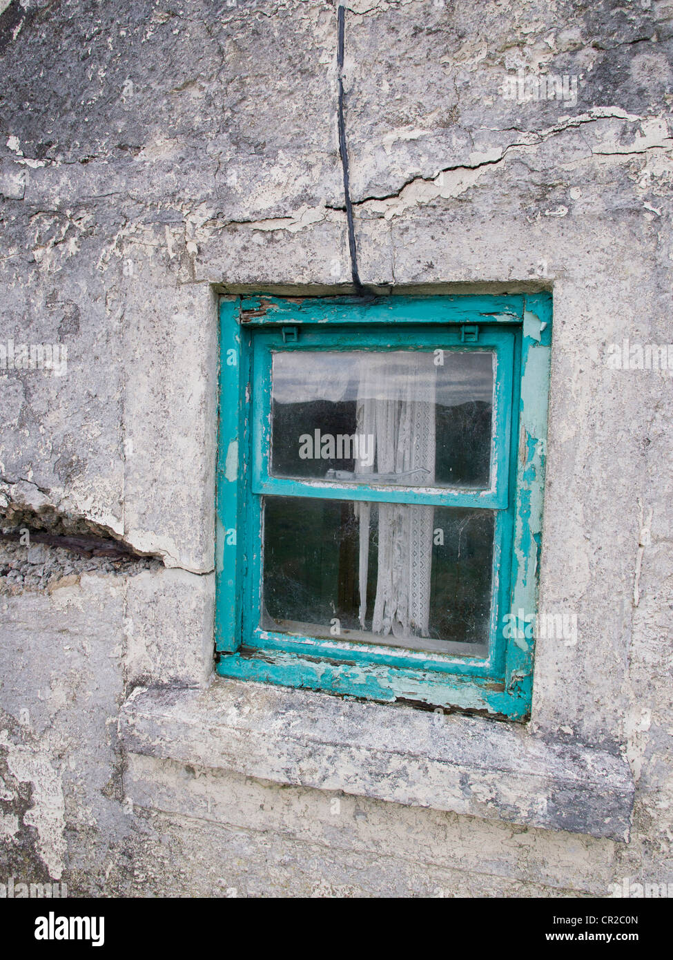 Croft House Window, Isle of Lewis, Scotland Stock Photo - Alamy