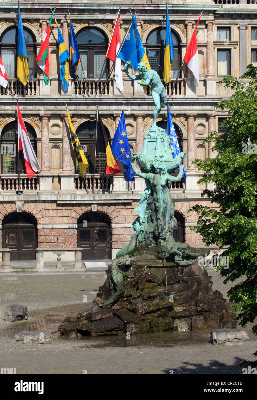 Statue of brabo hi-res stock photography and images - Alamy