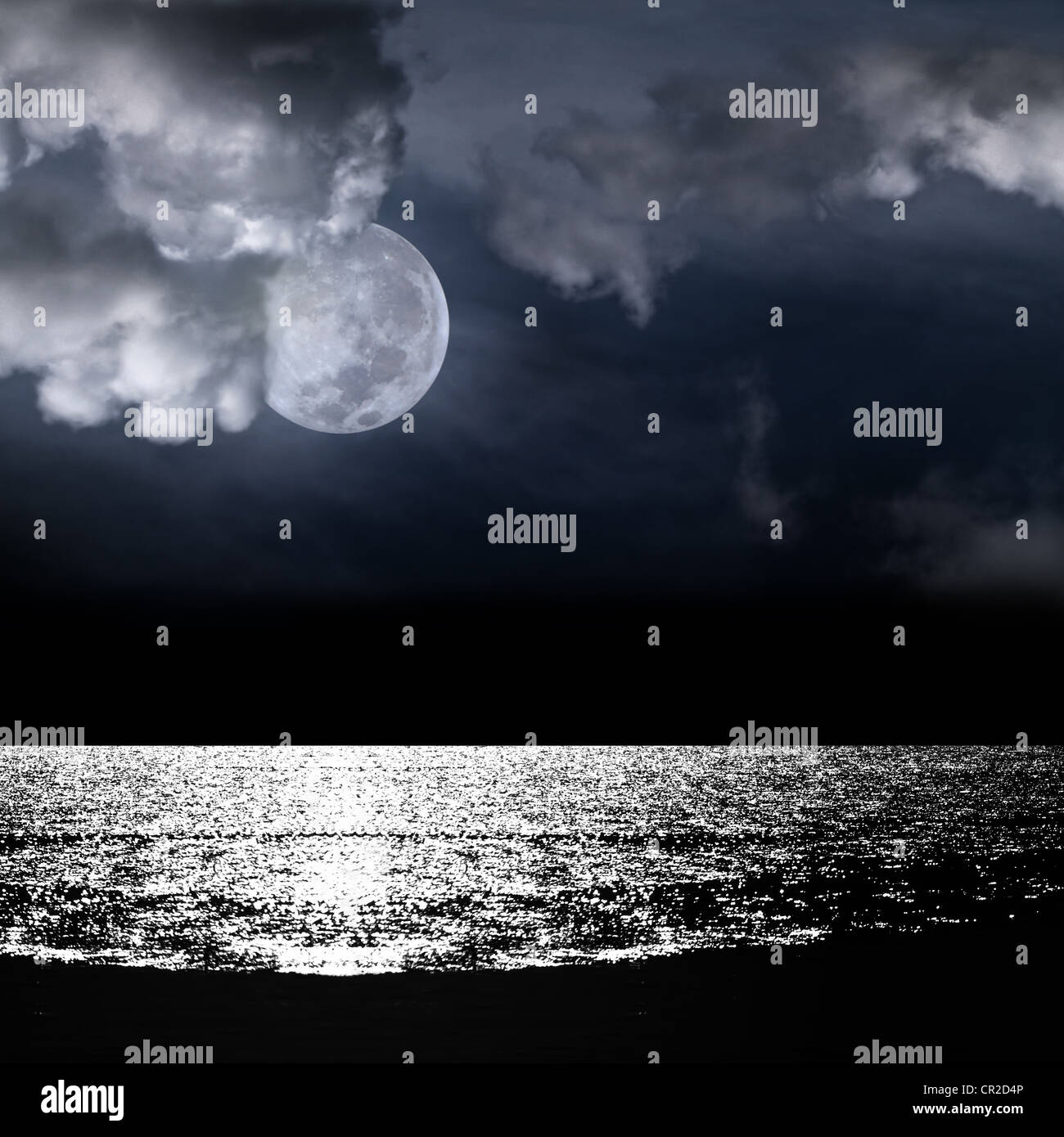 Full moon lunar water hi-res stock photography and images - Alamy