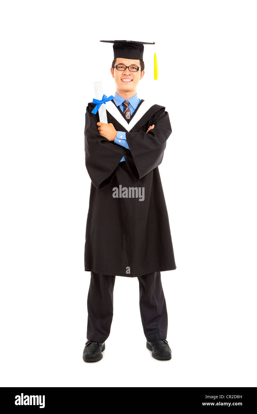 Full length portrait graduate hi-res stock photography and images - Alamy