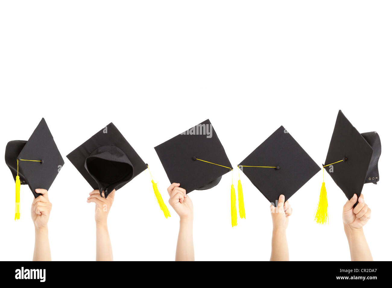 Graduation hats air hi-res stock photography and images - Alamy