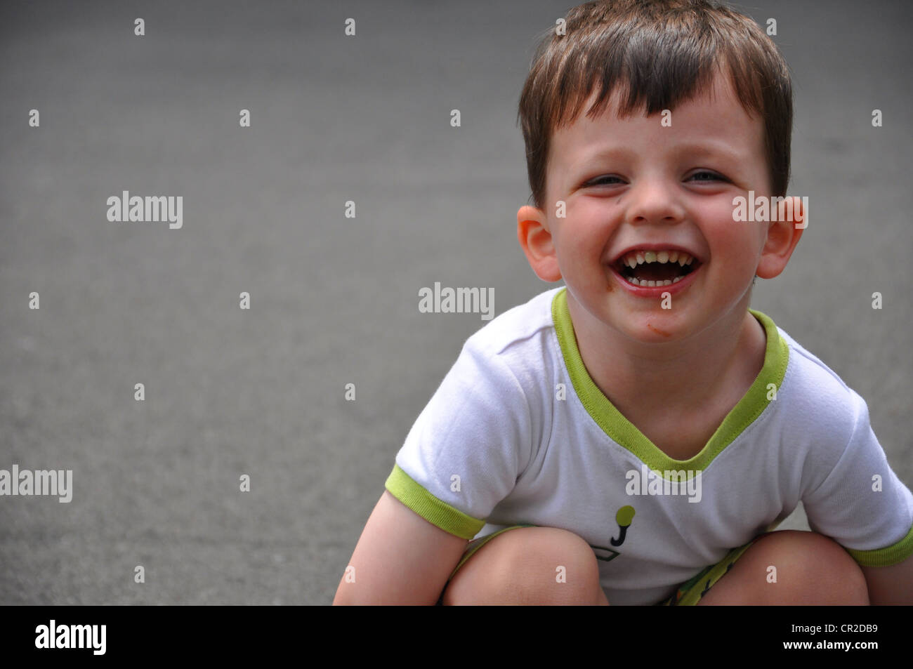 Laughing little Boy Stock Photo - Alamy