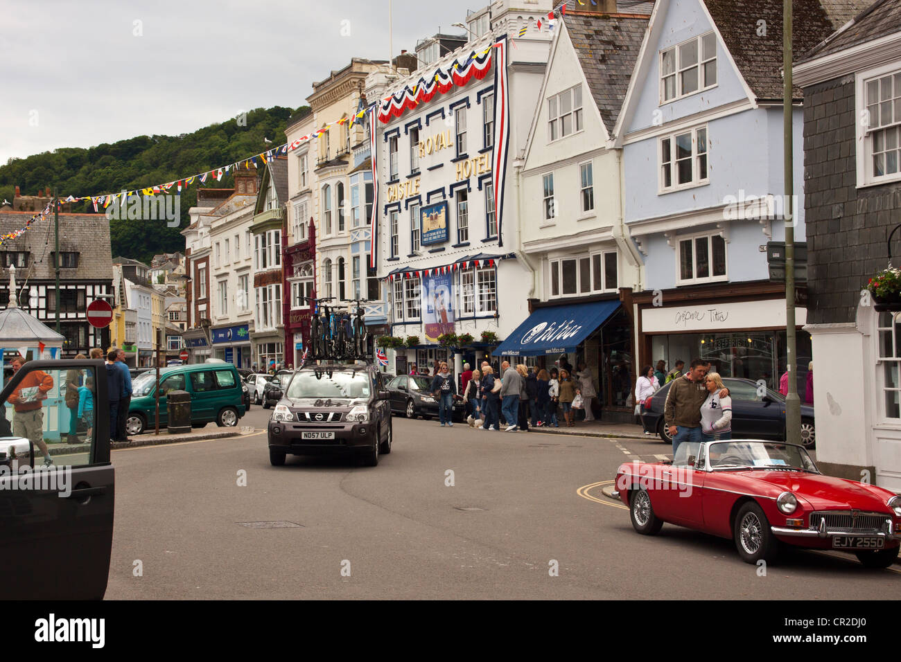 Street scenes in Dartmouth, Devon, UK Stock Photo - Alamy