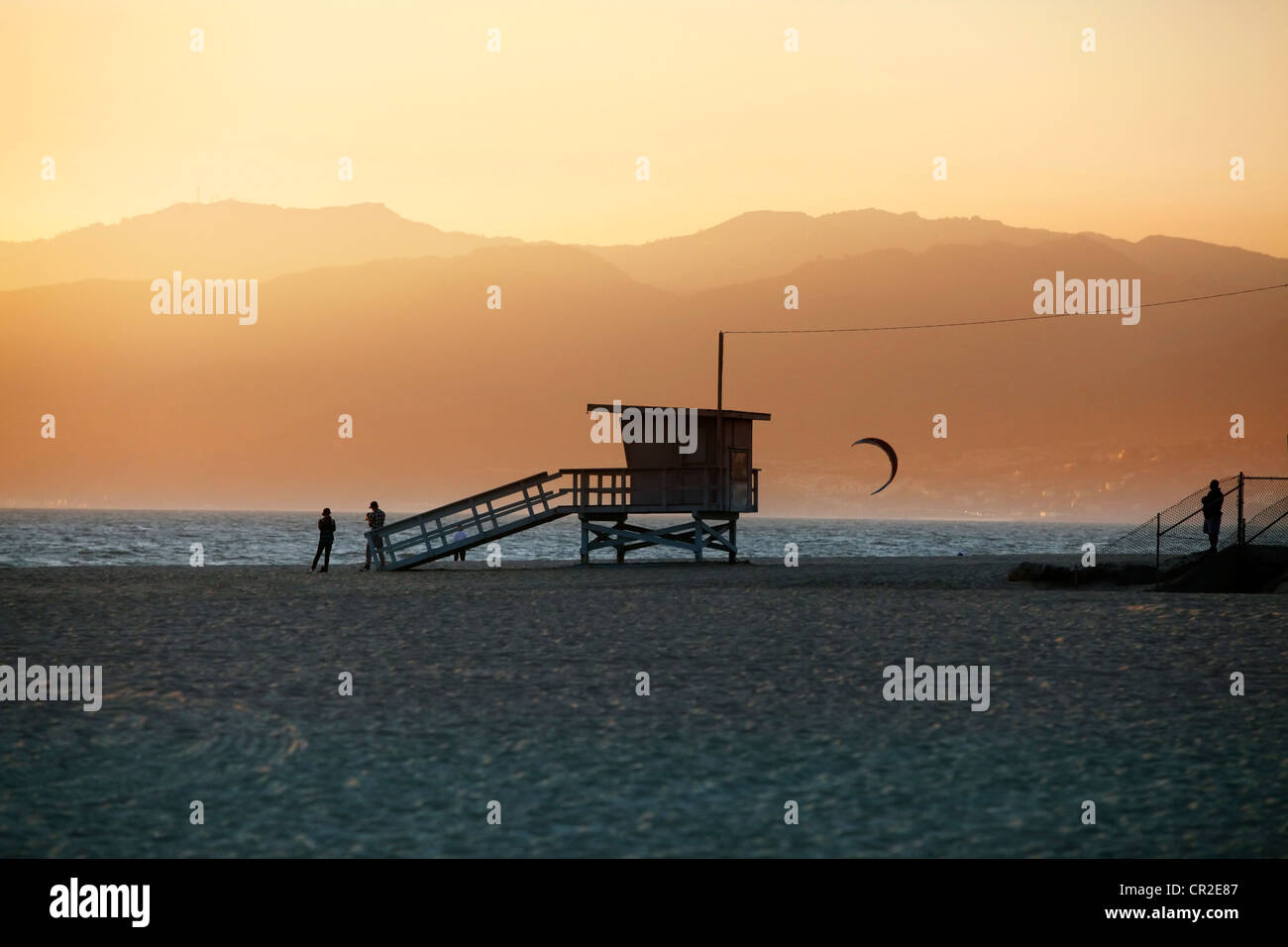 Lifeguard Station on Venice Beach in California Stock Photo - Alamy