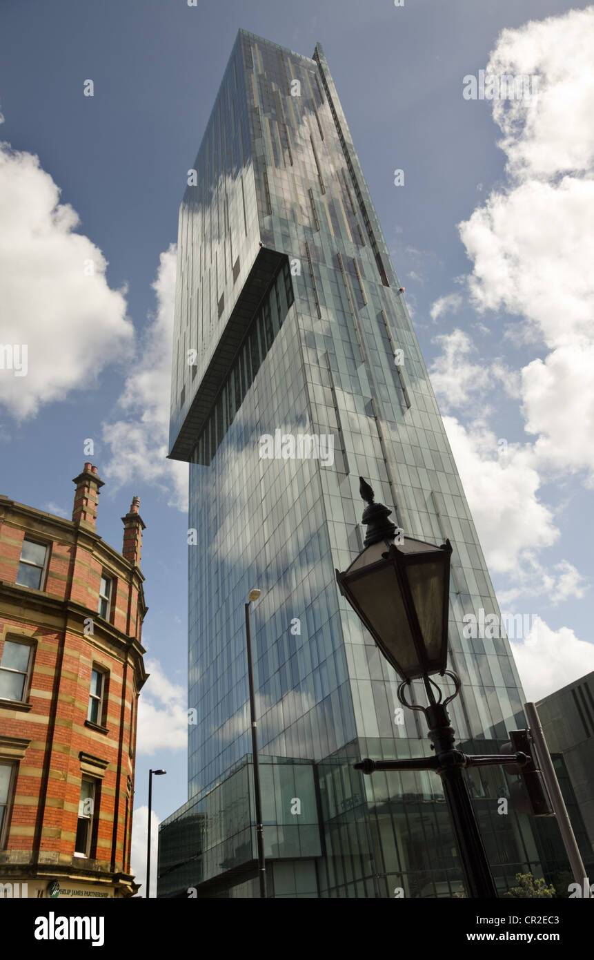 View of Beetham Tower Deansgate Manchester city centre a mixed ...