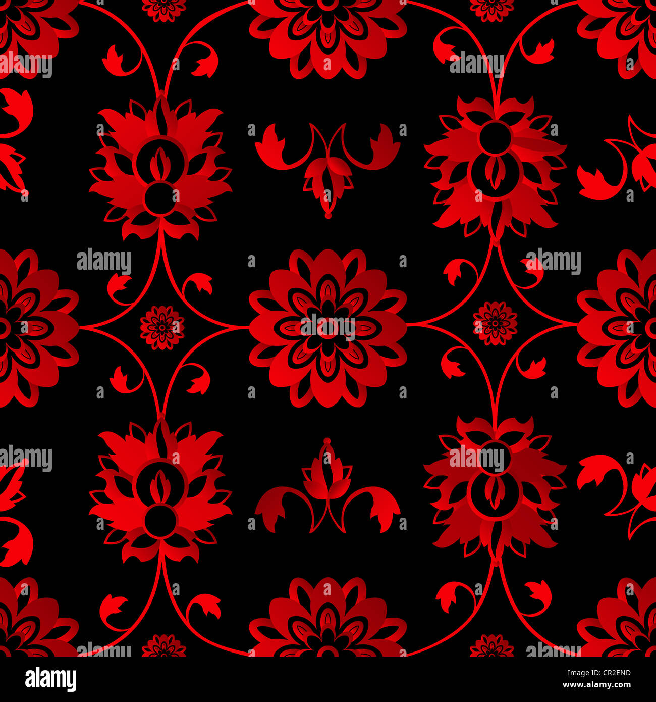 Red floral background, seamless pattern Stock Photo - Alamy