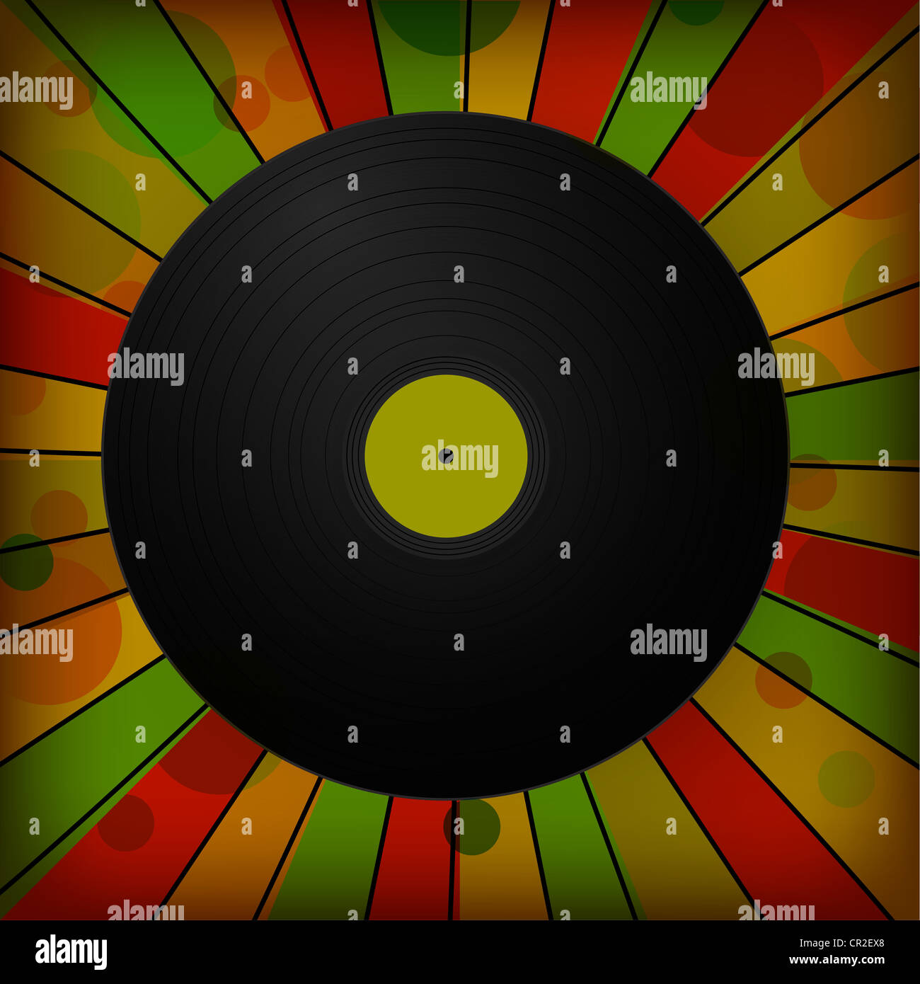 Vintage vinyl record background, eps 10 mesh gradient background Stock ...