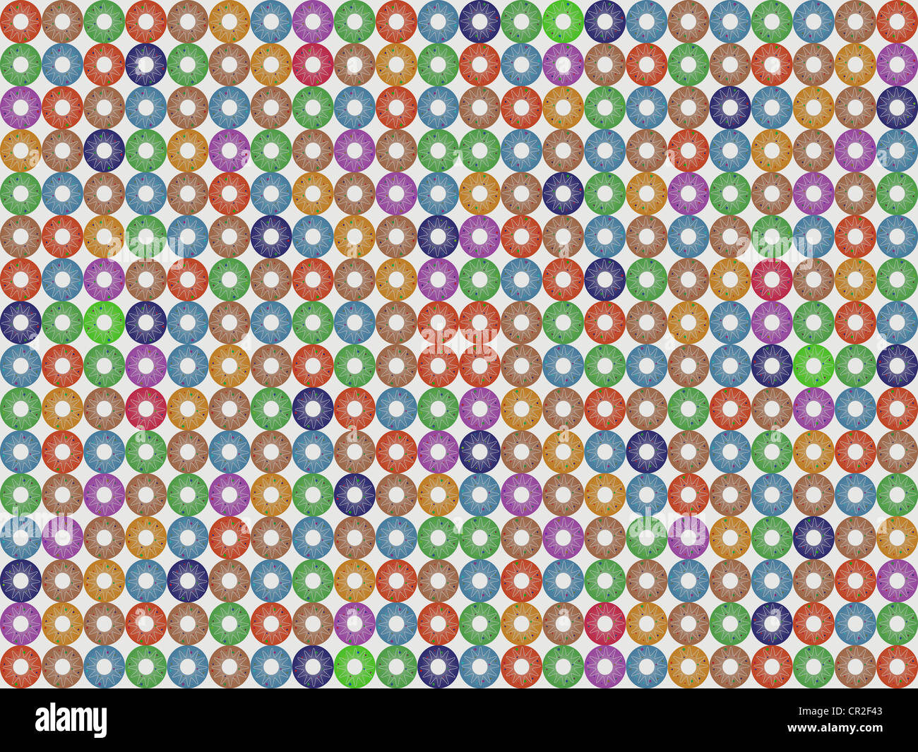 Seamless tile pattern with color donuts Stock Photo - Alamy