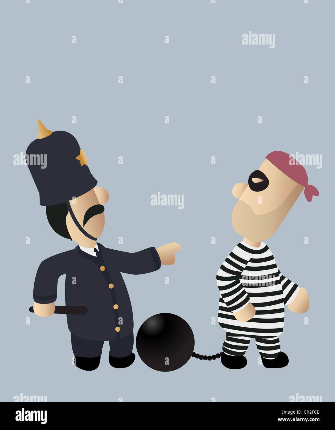 Burglar police chasing hi-res stock photography and images - Alamy