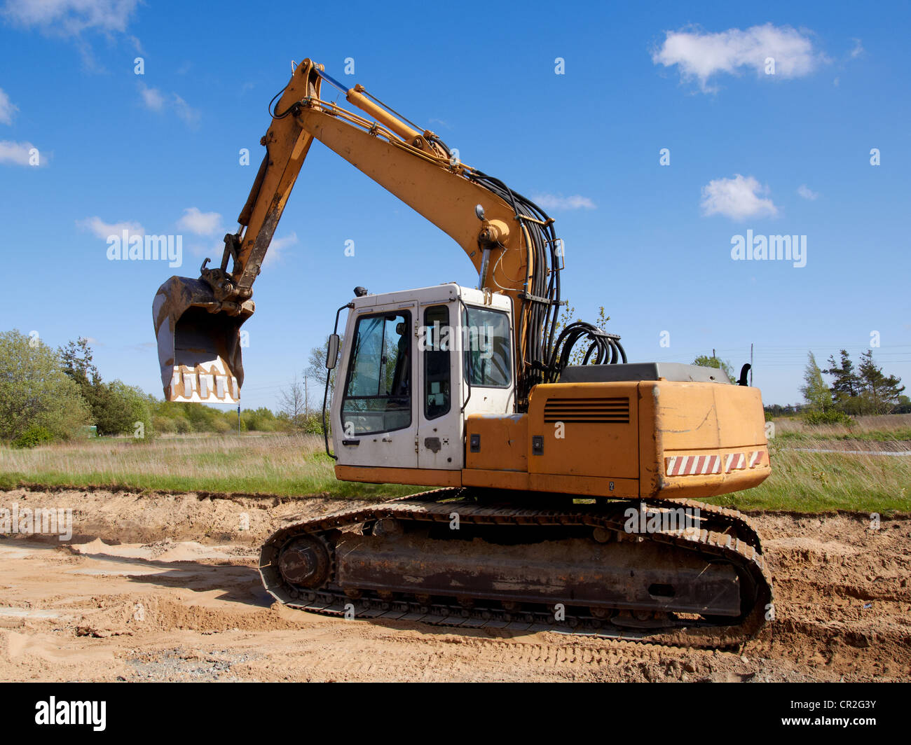 Excavator on a construction site hi-res stock photography and images ...