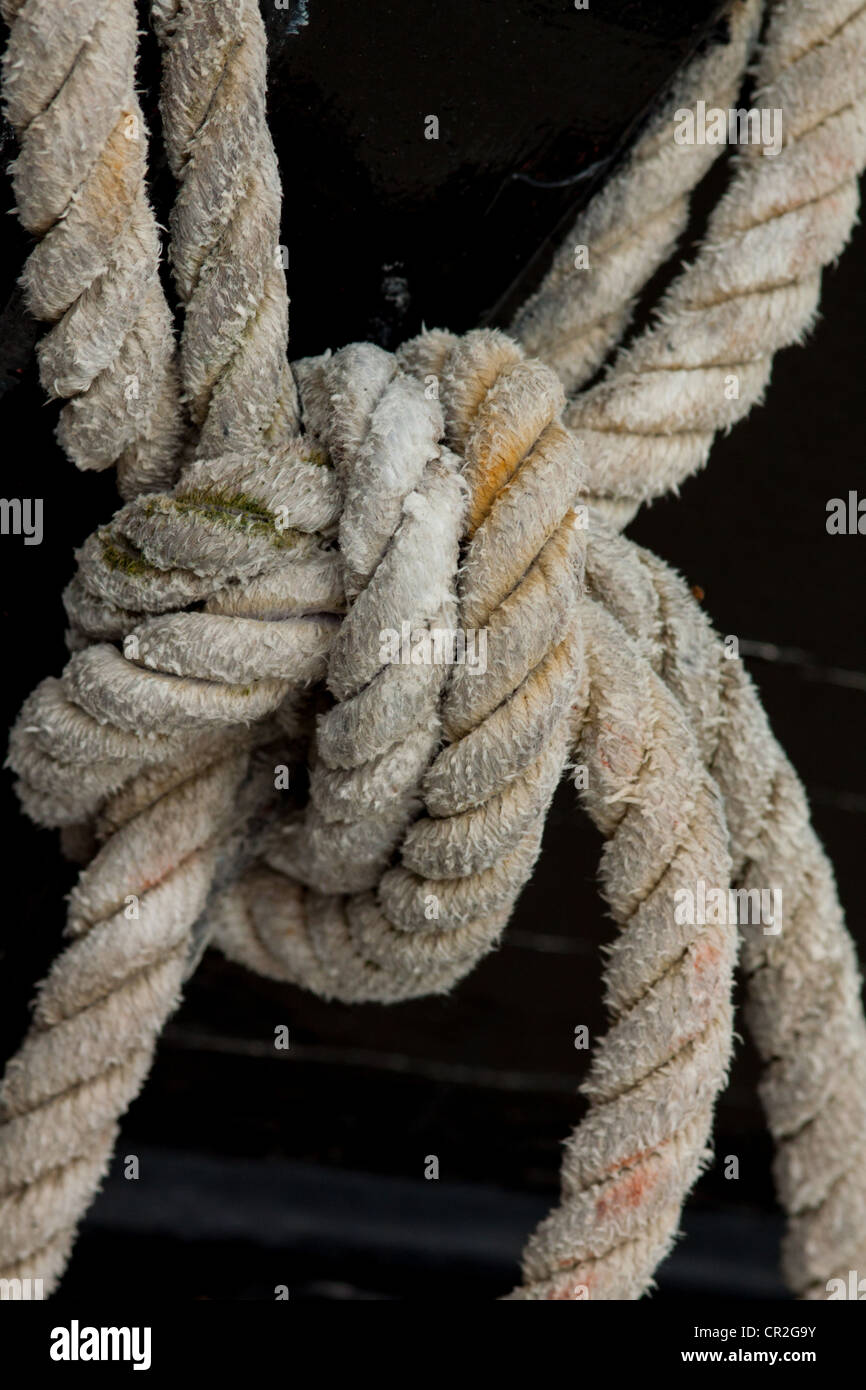 Rope of mooring Stock Photo - Alamy