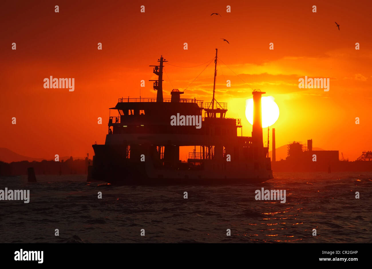romantic sunset in Venice, Italy Stock Photo - Alamy