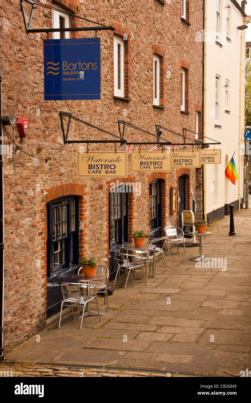 Bartons cafe bar bistro in old converted warehouse devon uk hi-res ...