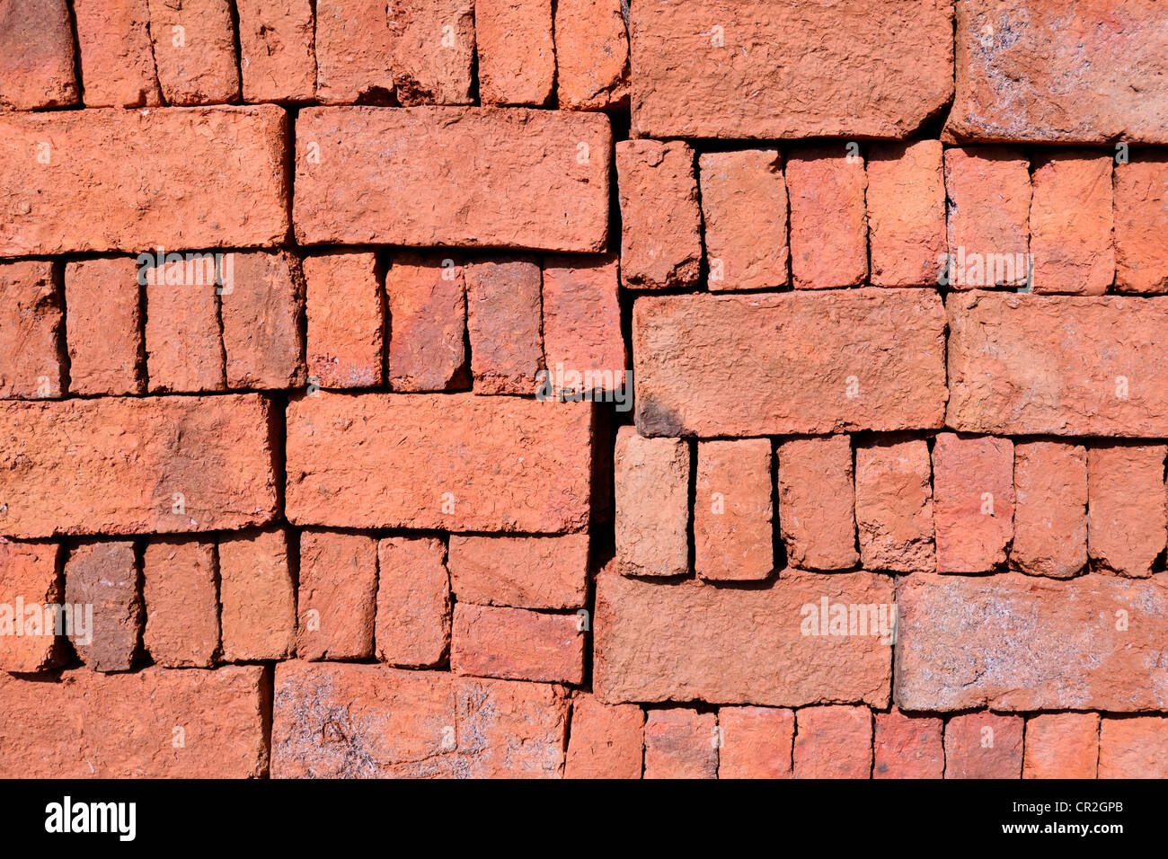 stack of red brick Stock Photo - Alamy