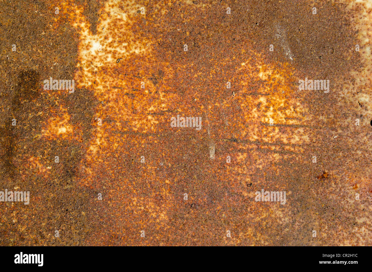 Rusty fragment of an old metal plate Stock Photo - Alamy