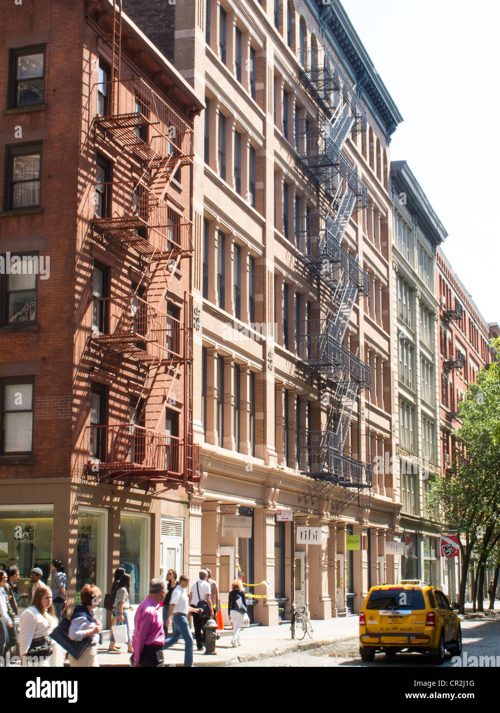 Building Facades, SoHo-Cast Iron Historic District, NYC Stock Photo - Alamy