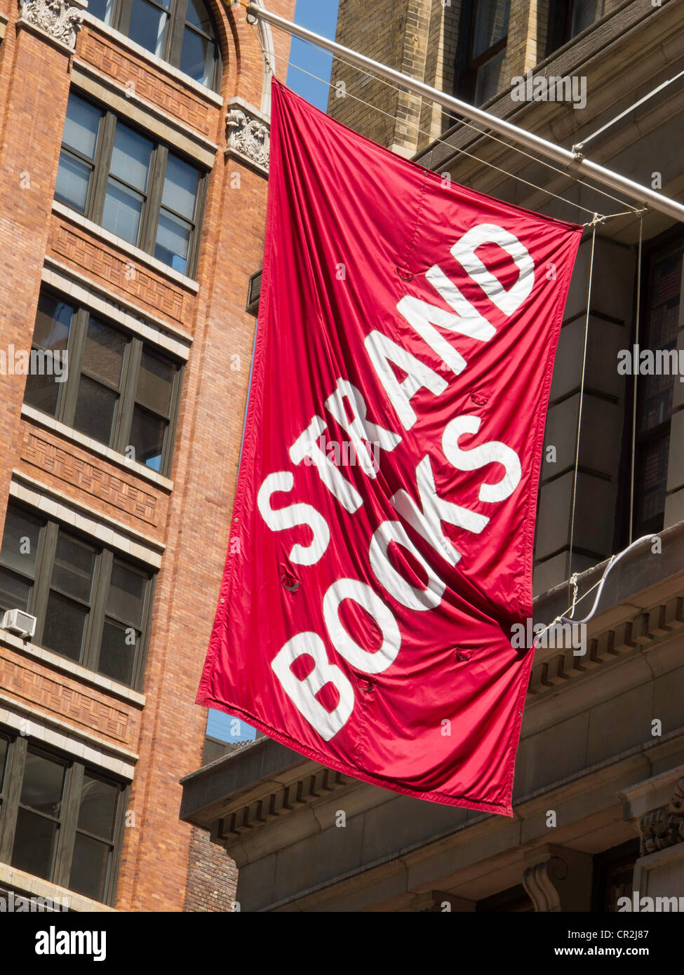 Strand Books Flag, NYC Stock Photo - Alamy