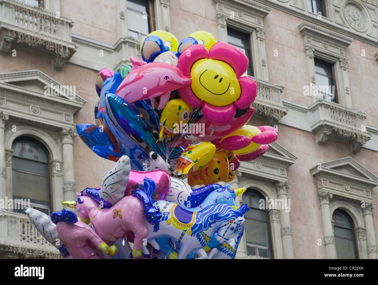 different balloons tied together Stock Photo - Alamy