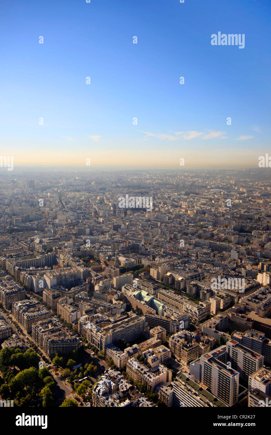 Panorama paris from triumph hi-res stock photography and images - Alamy
