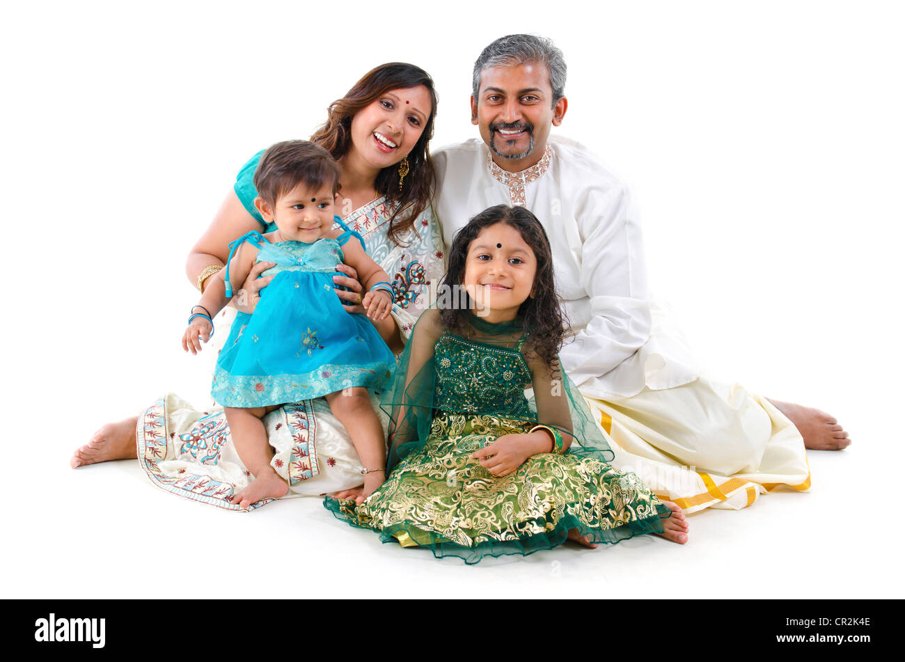 Happy and healthy indian family Cut Out Stock Images & Pictures - Alamy