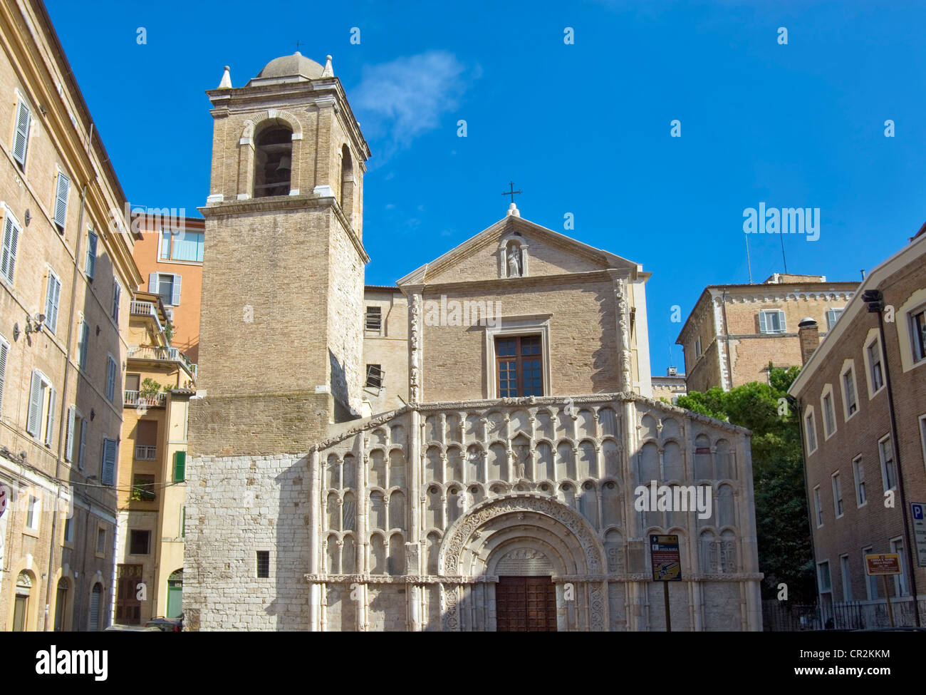 Chiesa Santa Maria della Piazza in Ancona, Marche, Italy Stock Photo ...