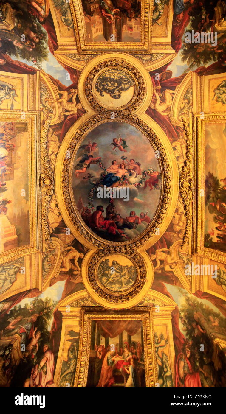 Castle of Versailles, France - Ceiling Stock Photo - Alamy
