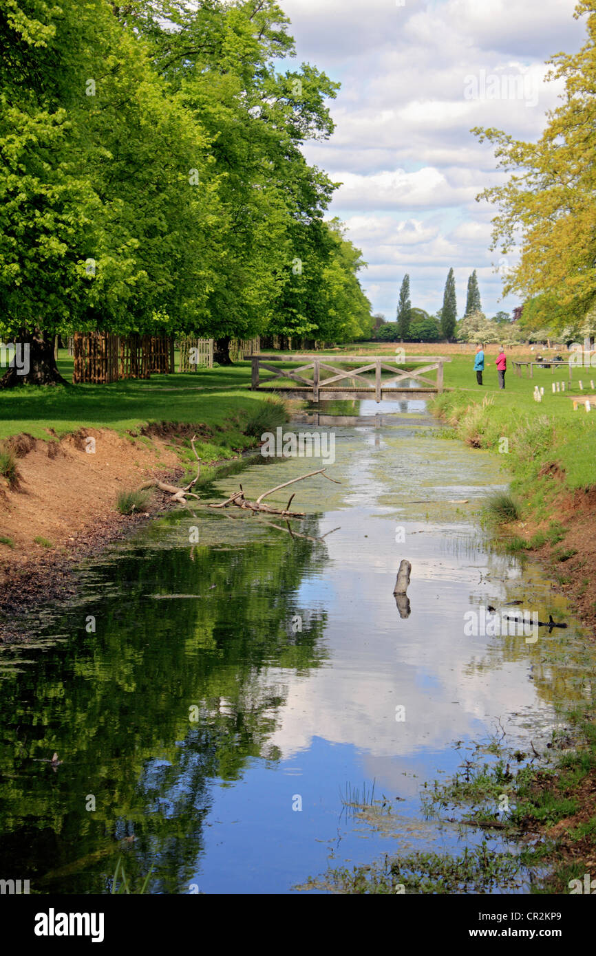 The Longford River in Bushy Park, the Royal park near to Hampton Court ...
