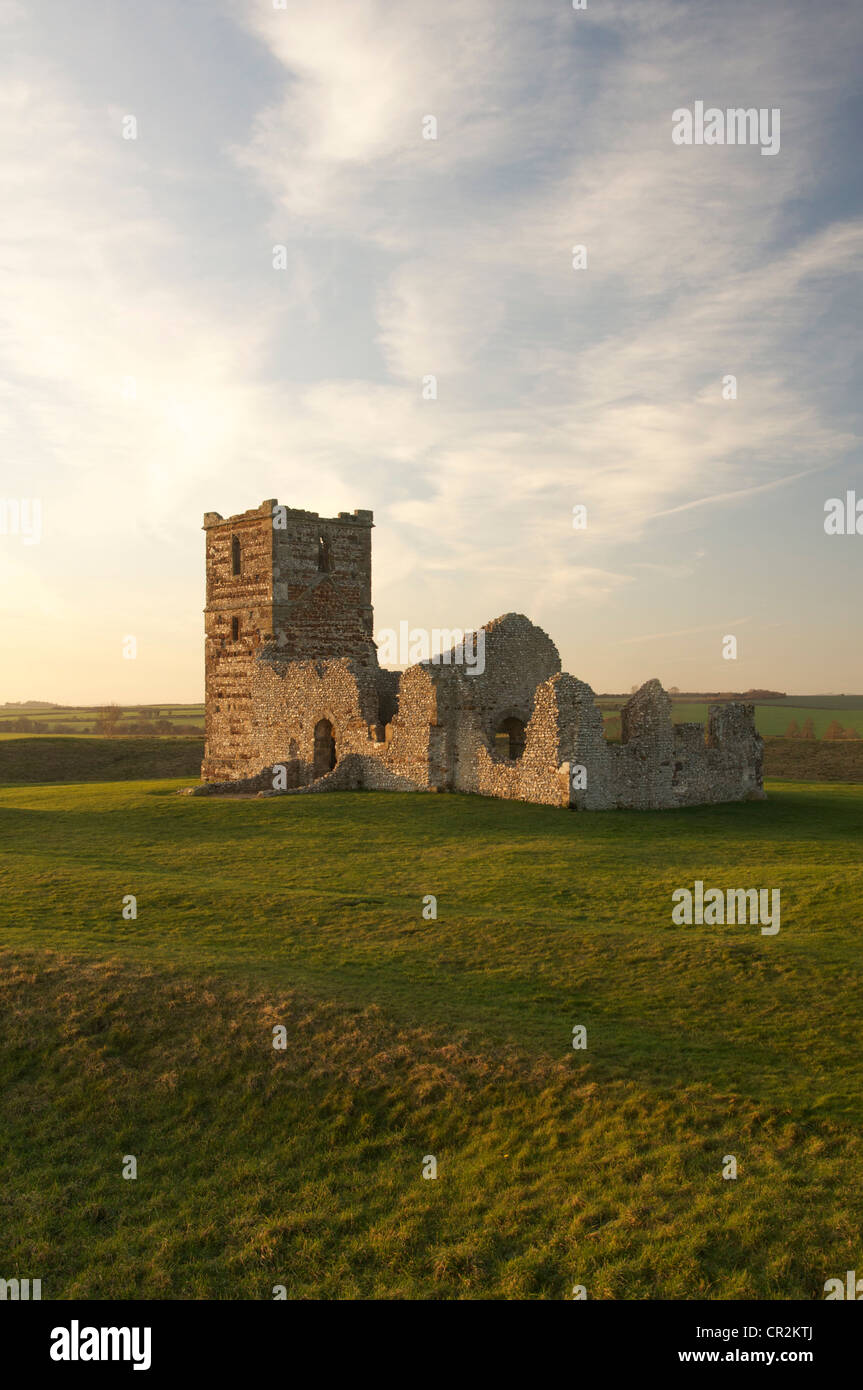 Ancient ruins.The Norman church at Knowlton was built in the middle of ...