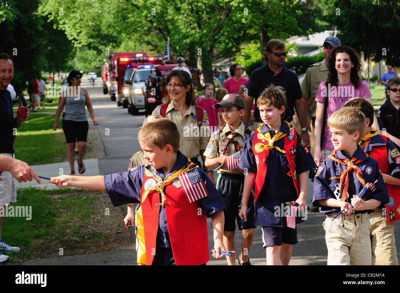 Scouts parade hi-res stock photography and images - Alamy