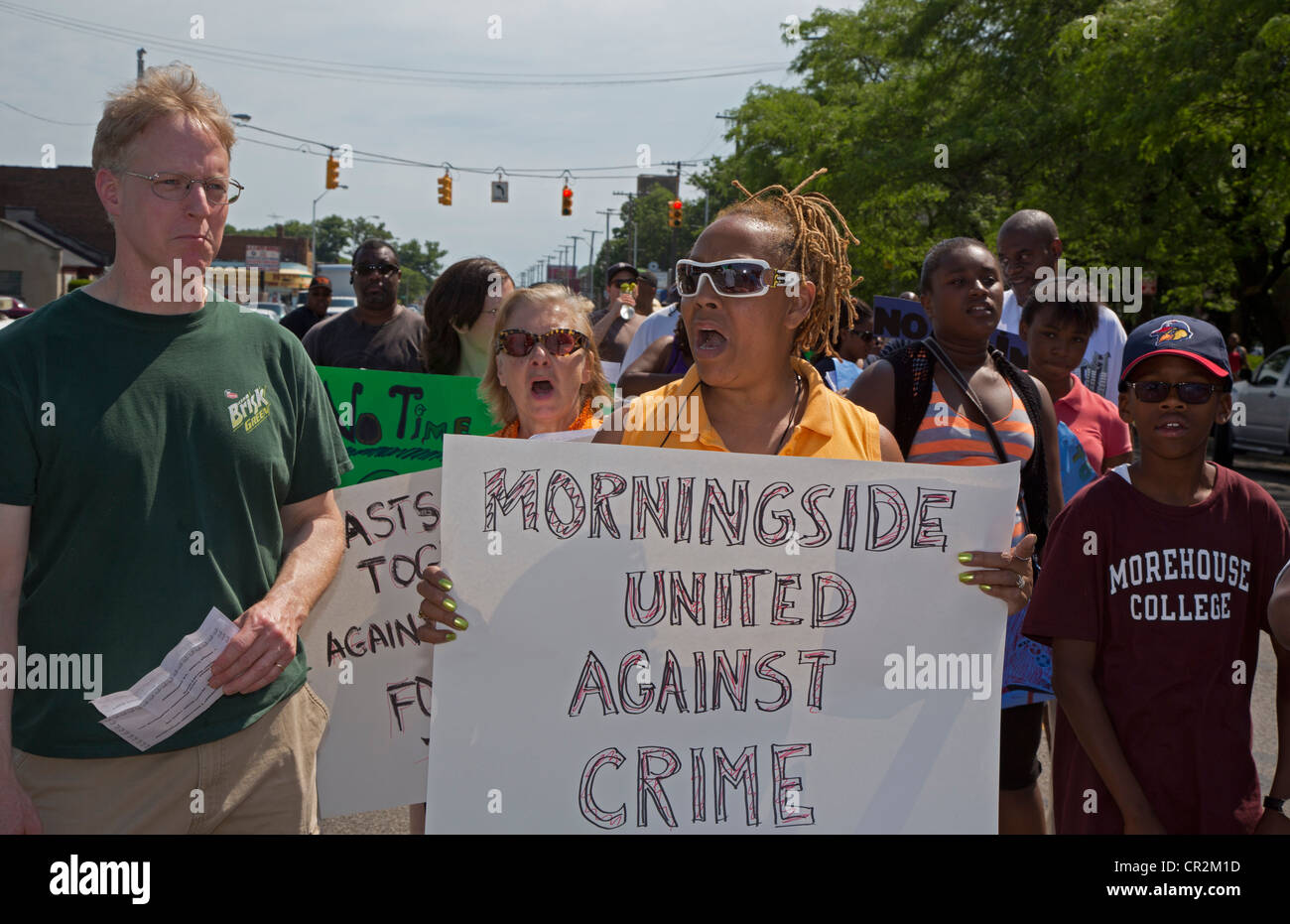 Detroit, Michigan - Residents of Detroit's Morningside neighborhood ...