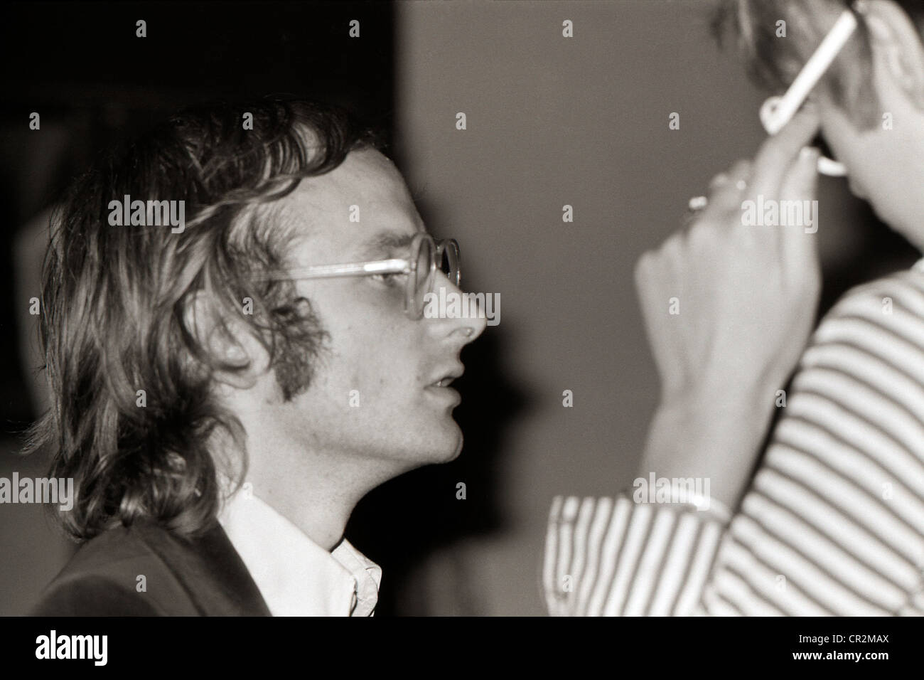 Architectural journalist Peter Murray talking to Janet Street-Porter at ...