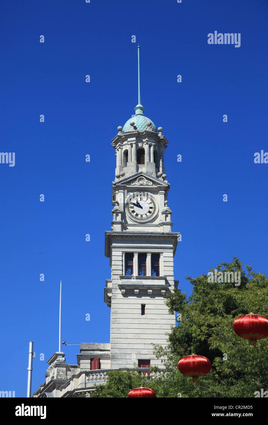 Clock Tower - Aotea Square, Aukland, New Zealand Stock Photo - Alamy