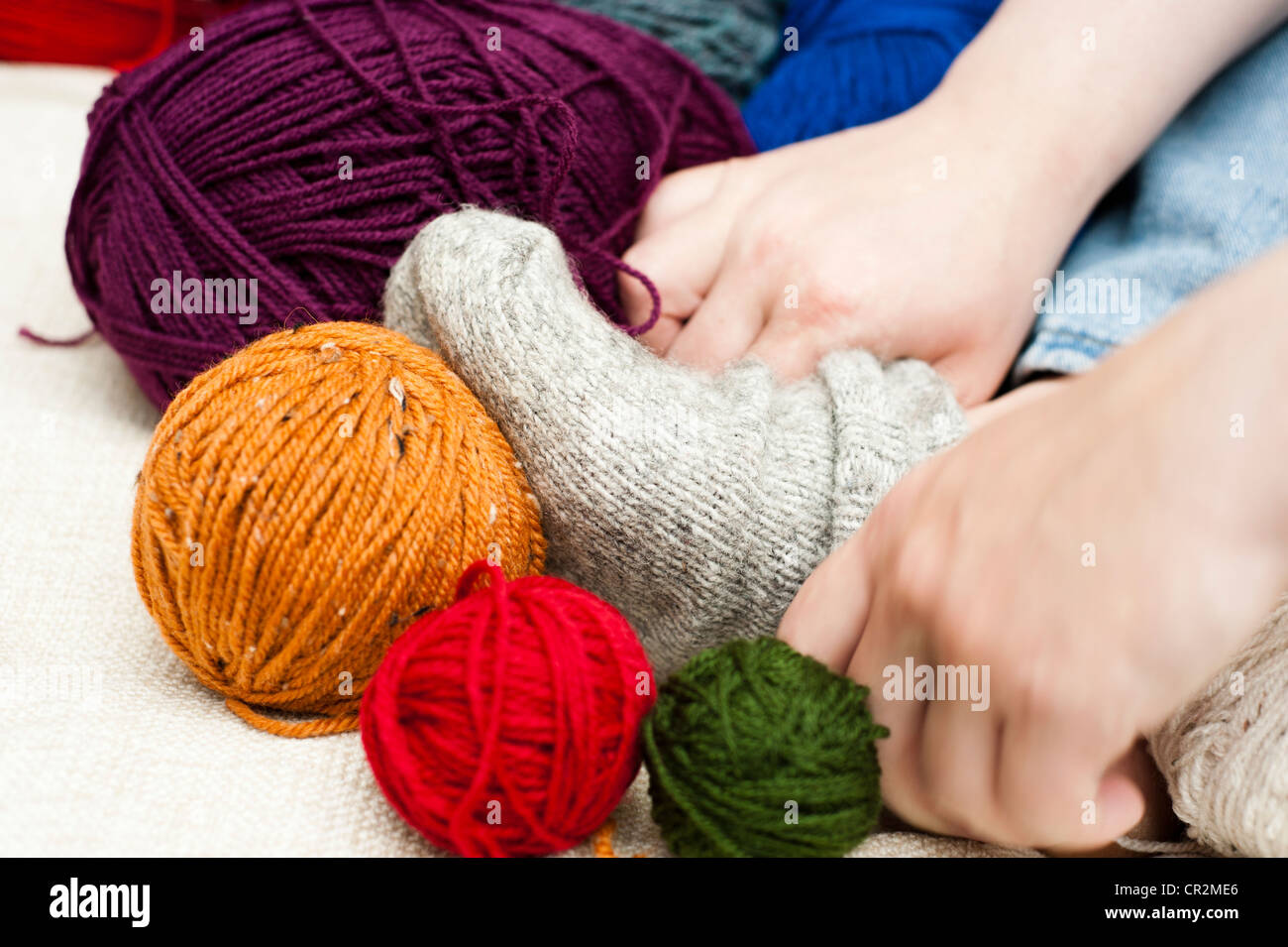 Wool woollen woolen woolly hi-res stock photography and images - Alamy