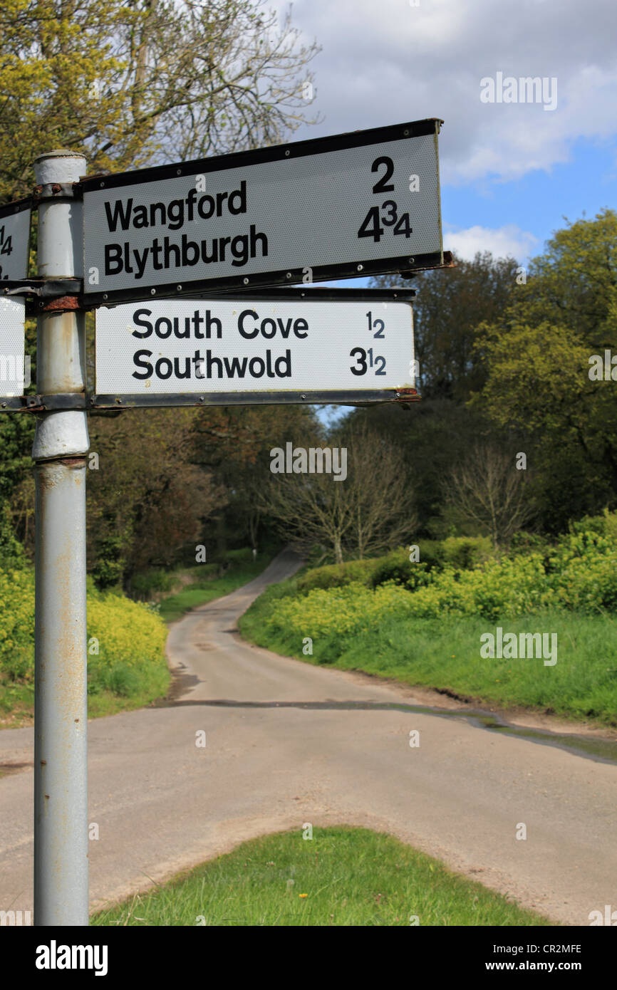 Suffolk road sign hi-res stock photography and images - Alamy