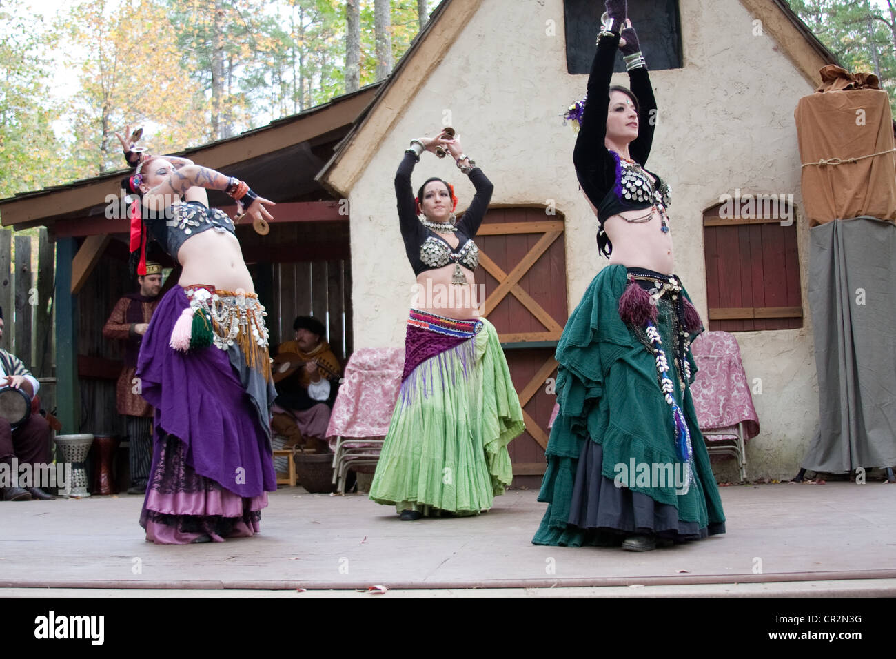 Belly Dancers Performing Stock Photo - Alamy