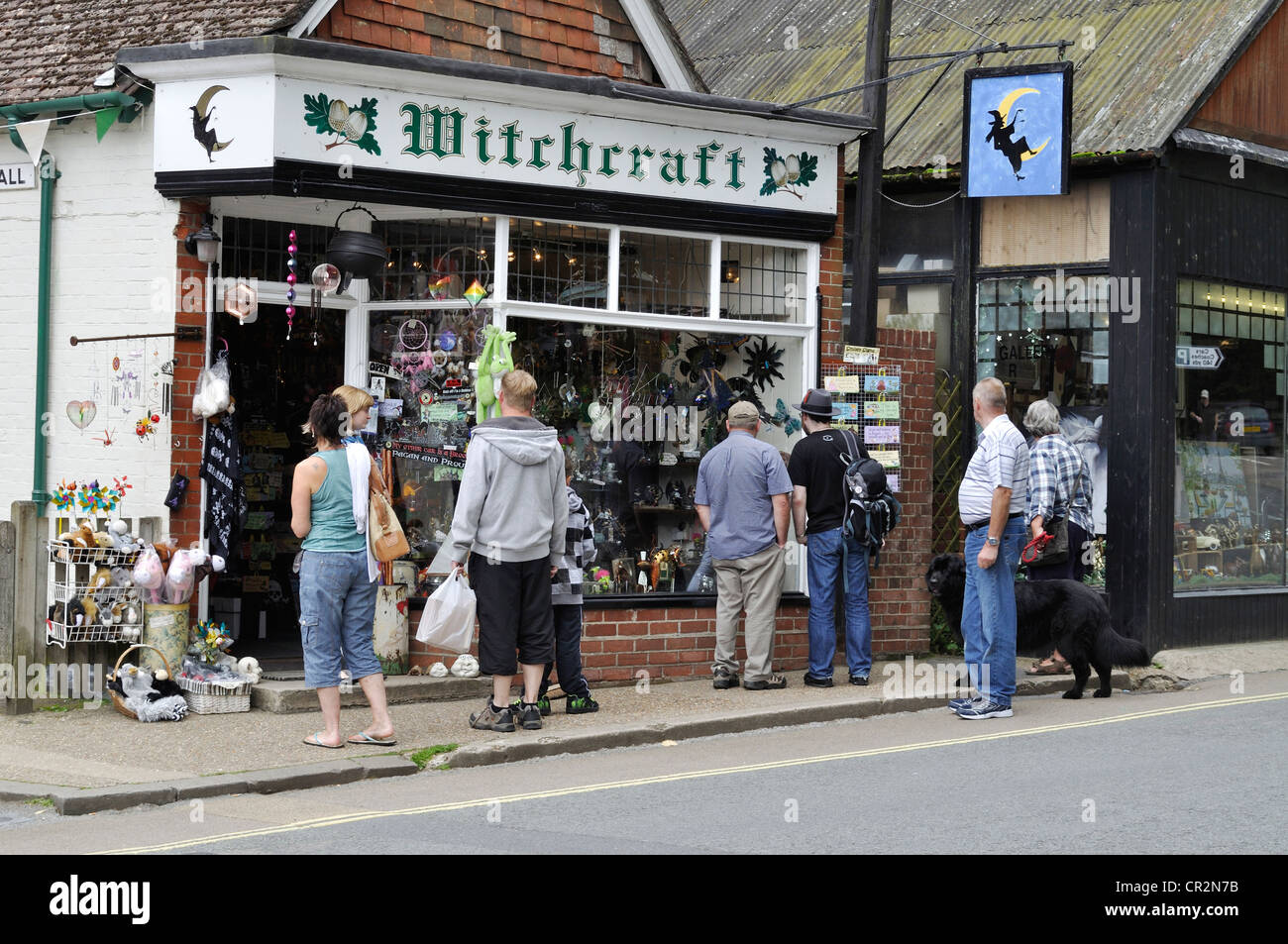 A gift shop in Burley, Hampshire, a popular tourist attraction in the ...