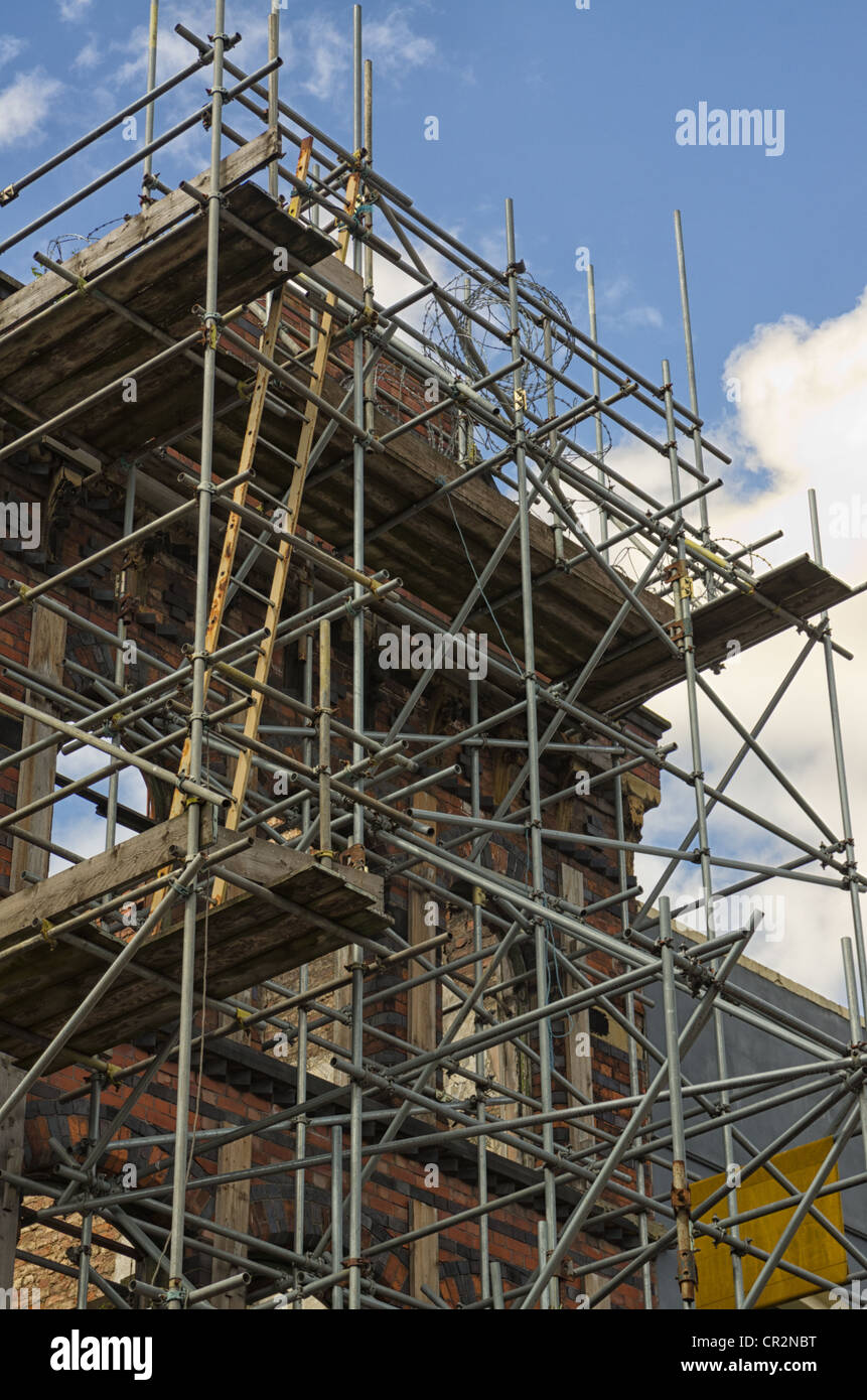 Building refurbishment Foundry Lane North Manchester behind the famous ...