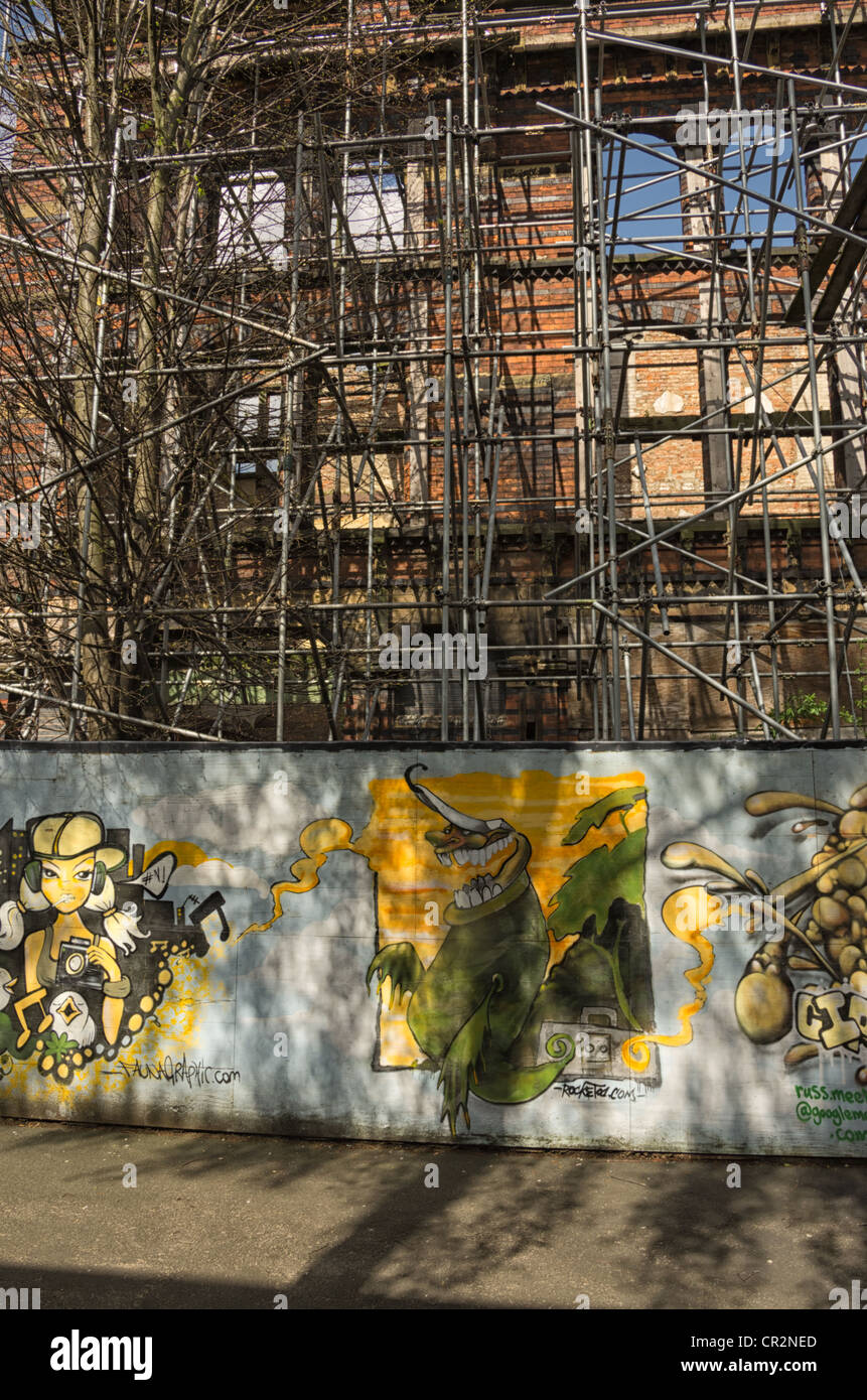 Building refurbishment Foundry Lane North Manchester behind the famous ...