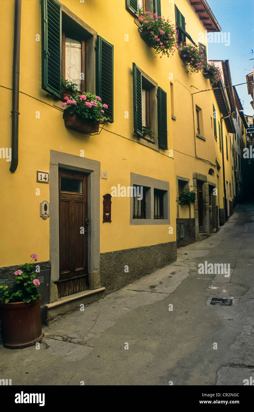 Europe Italy Tuscany Province of Arezzo, Bibbiena, view Stock Photo - Alamy