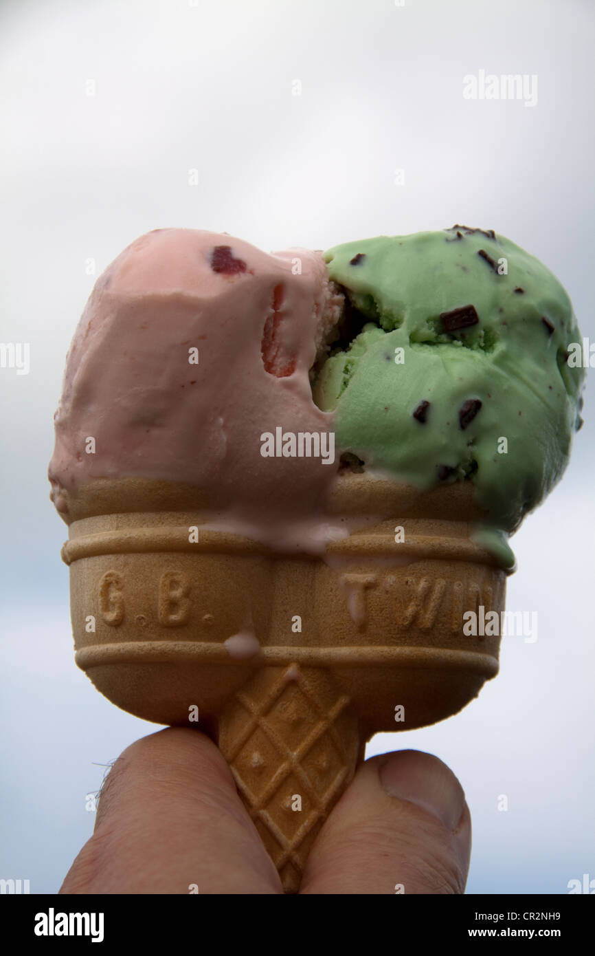 Ice cream Cornet Stock Photo - Alamy