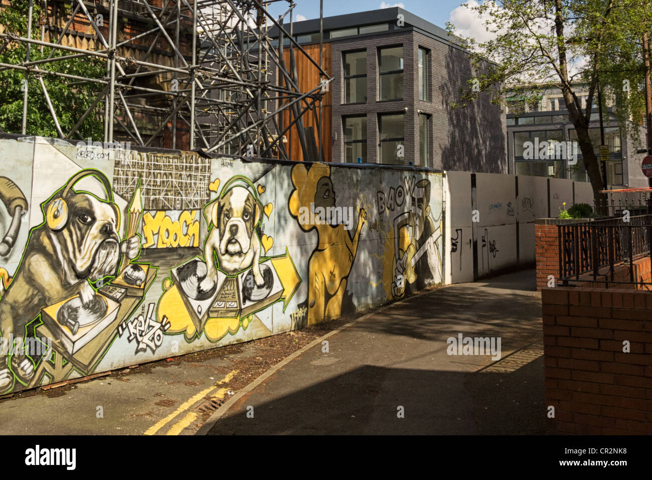 Building refurbishment Foundry Lane North Manchester behind the famous ...