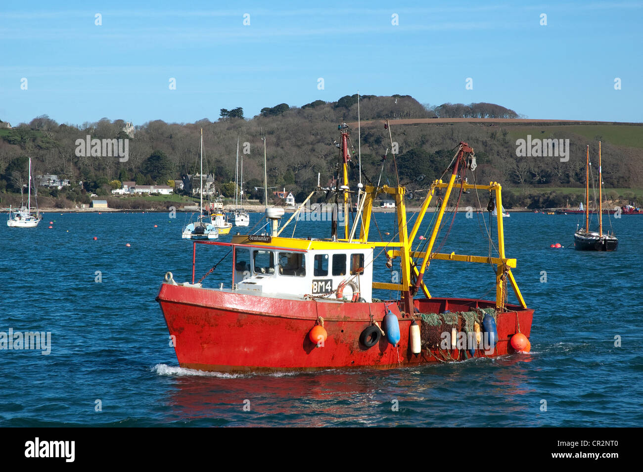 Trawler fishing in estuary uk hi-res stock photography and images - Alamy