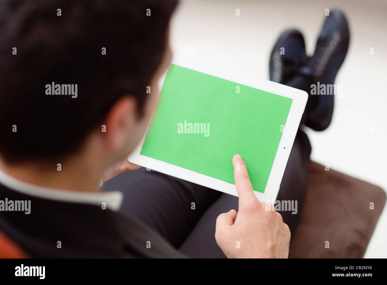 Businessman using green screen laptop hi-res stock photography and ...