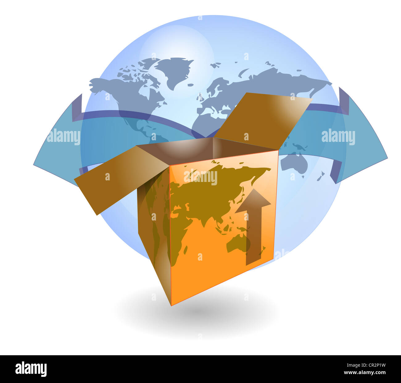 Shipping map hi-res stock photography and images - Alamy