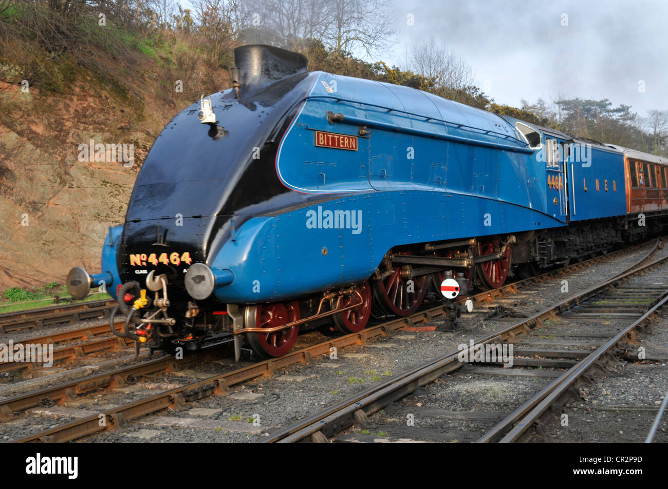 LNER A4 Pacific Bittern 4464 Approaching Bewdley on March 23rd 2012 ...