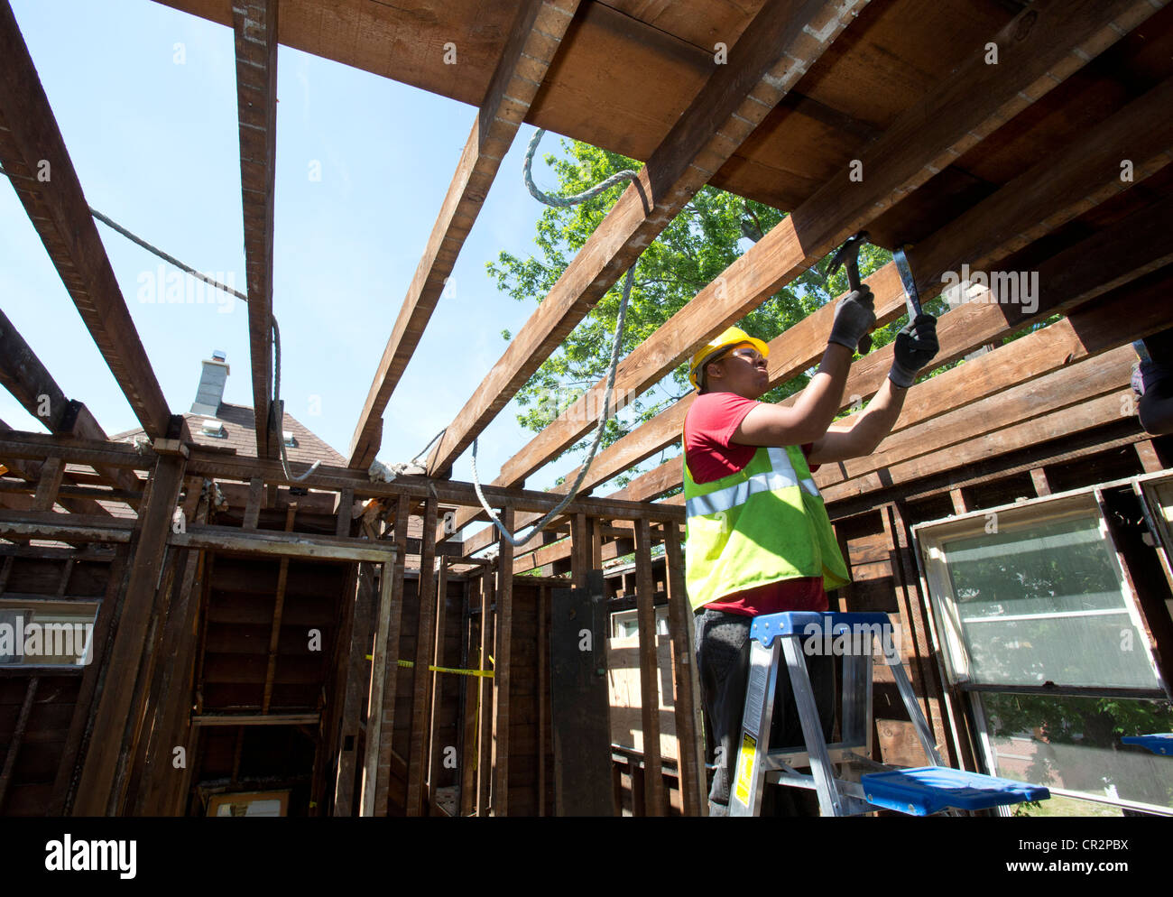 Building from reclaimed materials hi-res stock photography and images ...